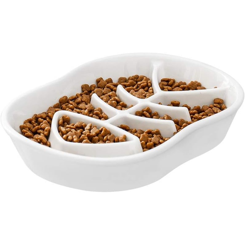 Slow Feeder Cat Bowl - Perlahankan Hidangan Makanan Kucing untuk ...