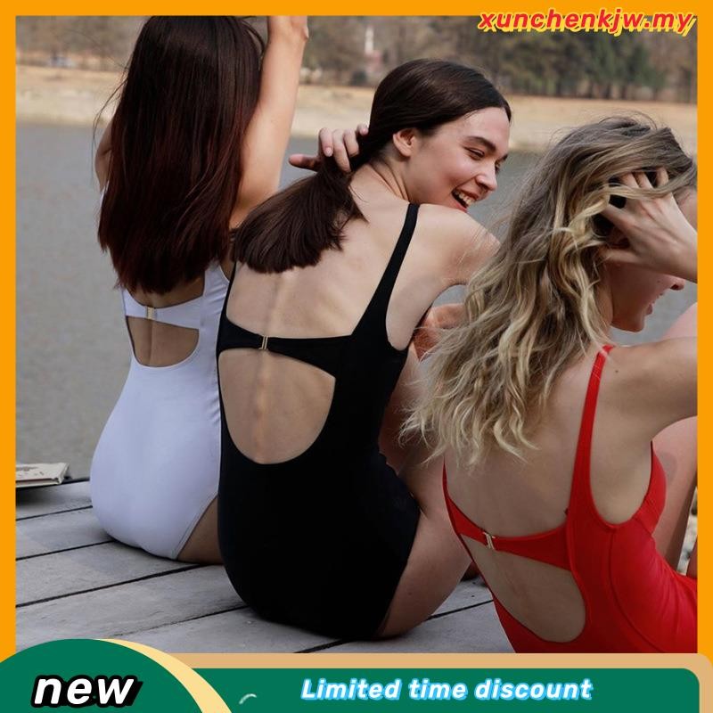 Sexy solid color swimsuit, one piece swimsuit, bikini, beach outfit X146 | Shopee Malaysia