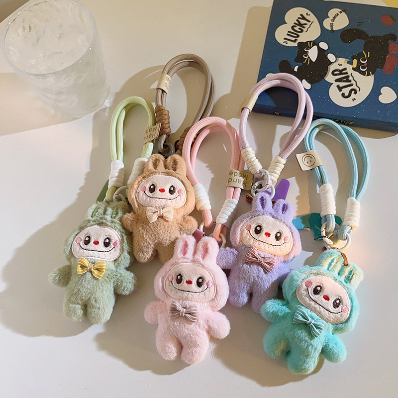 Cartoon Cute Labubu Doll Pendant Plush Doll Mobile Phone Strap Creative ...