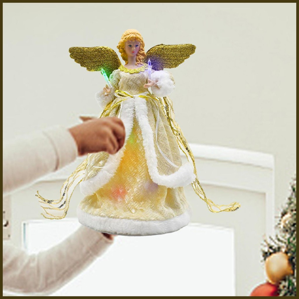 Christmas Angel Treetop 12-Inch Tree Starlight Angel Ornament LED ...