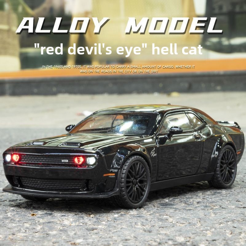 Dodge Challenger Car Model Simulation SRT Hell Cat Sports Car Model ...