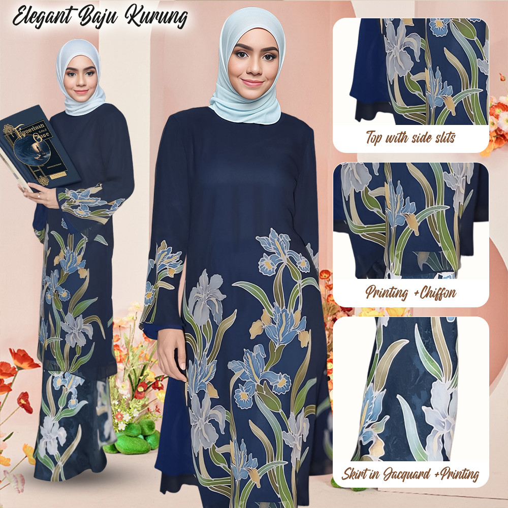 Baju Kebarung Modern Baju Labuh Nikah/Tunang Kurung kurung kedah sulam ...