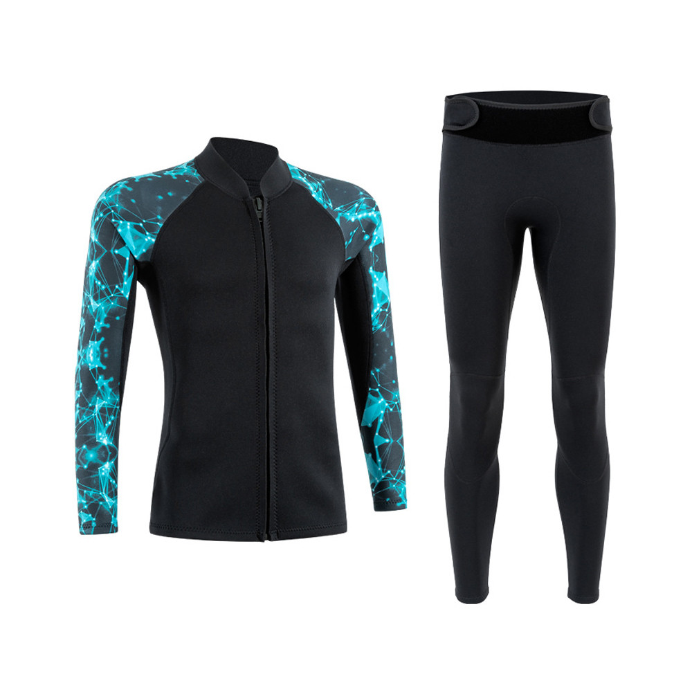 CCZedo 2MM Insulated Diving Suit Camouflage Men's Split Sun Protection ...