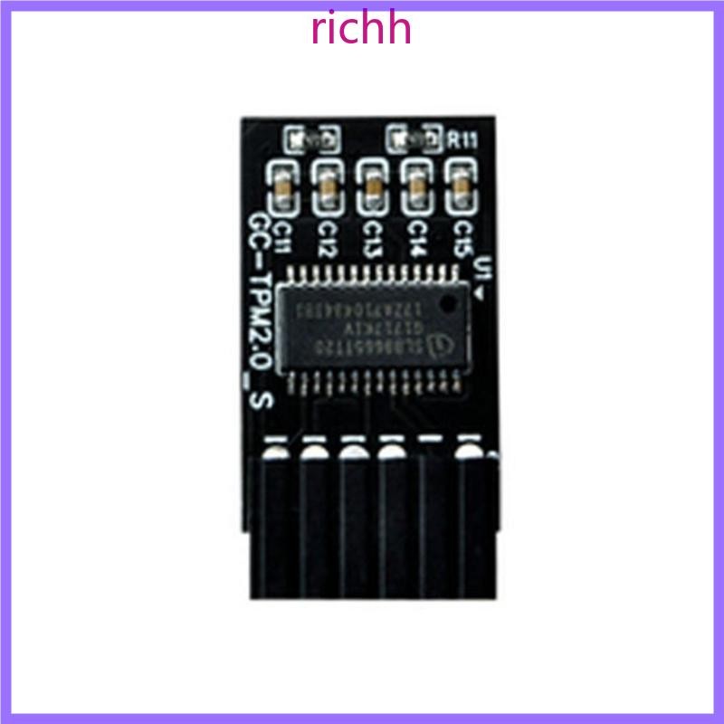 Richh TPM 2 0 Encryption Security Module LPC 12Pin TPM2 0 Remote Card ...
