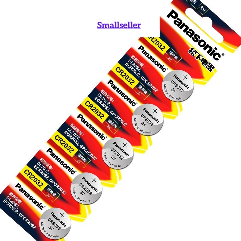 Panasonic Coin Cell Battery CR2032 3V (Lithium) 5's Cells Battery ...