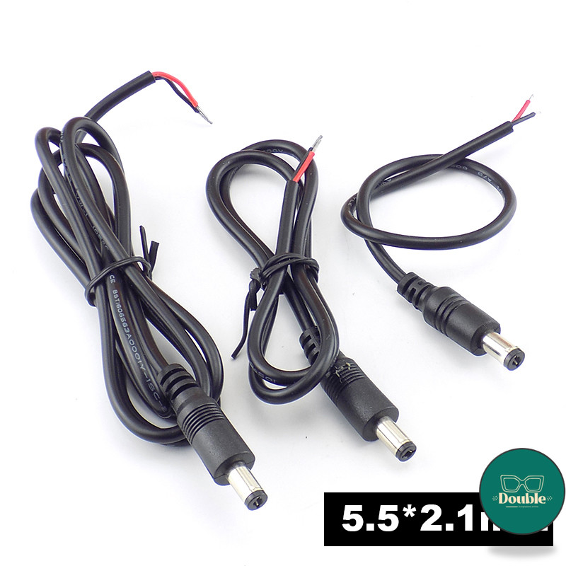 DG 0.25M/0.5M/1M 22AWG 12V 3A DC Power Supply Cable Extension 5.5*2.1mm ...