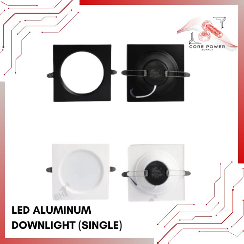 LED Aluminum Downlight Single Head Black & White Grape Rack Square ...