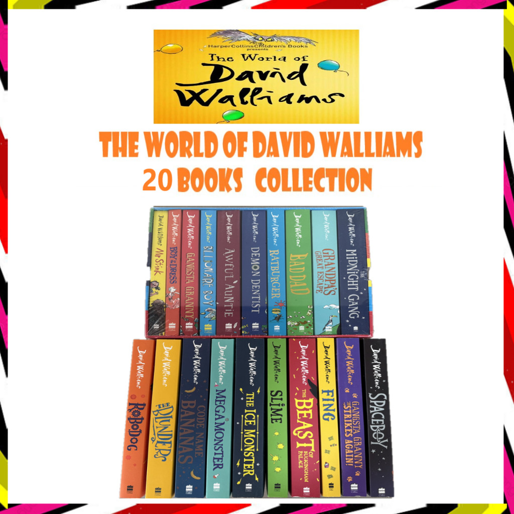 David Walliams 20 Books The World of David Walliams | Shopee Malaysia
