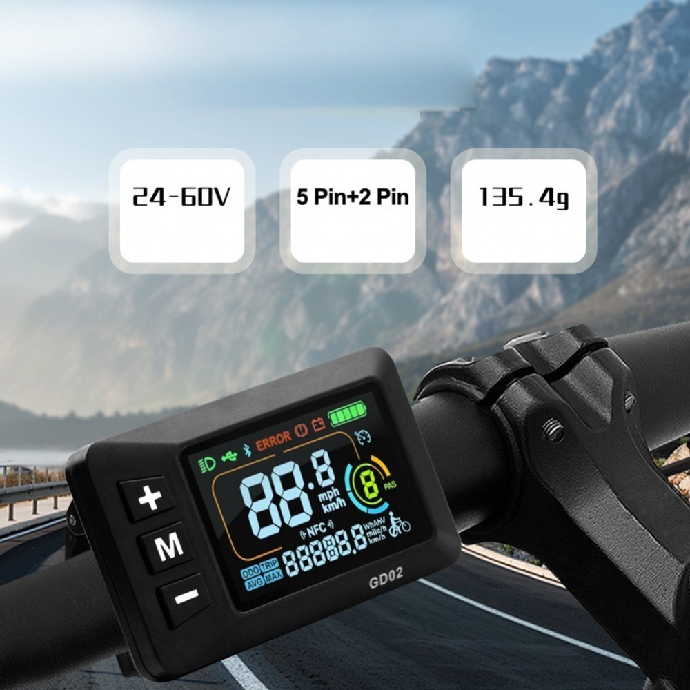 [HME]E-Bike Display 24V 36V 48V 60V LCD Display with 5 Pin Cable and ...