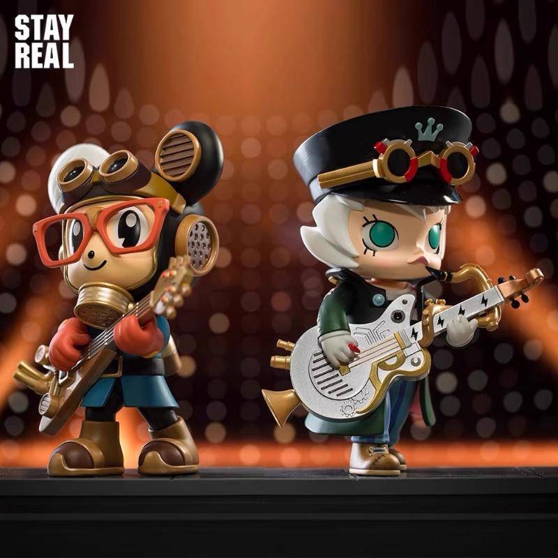 Popmart STAYREAL Molly x Mouse Little Rock Cute Figure Give Friends ...
