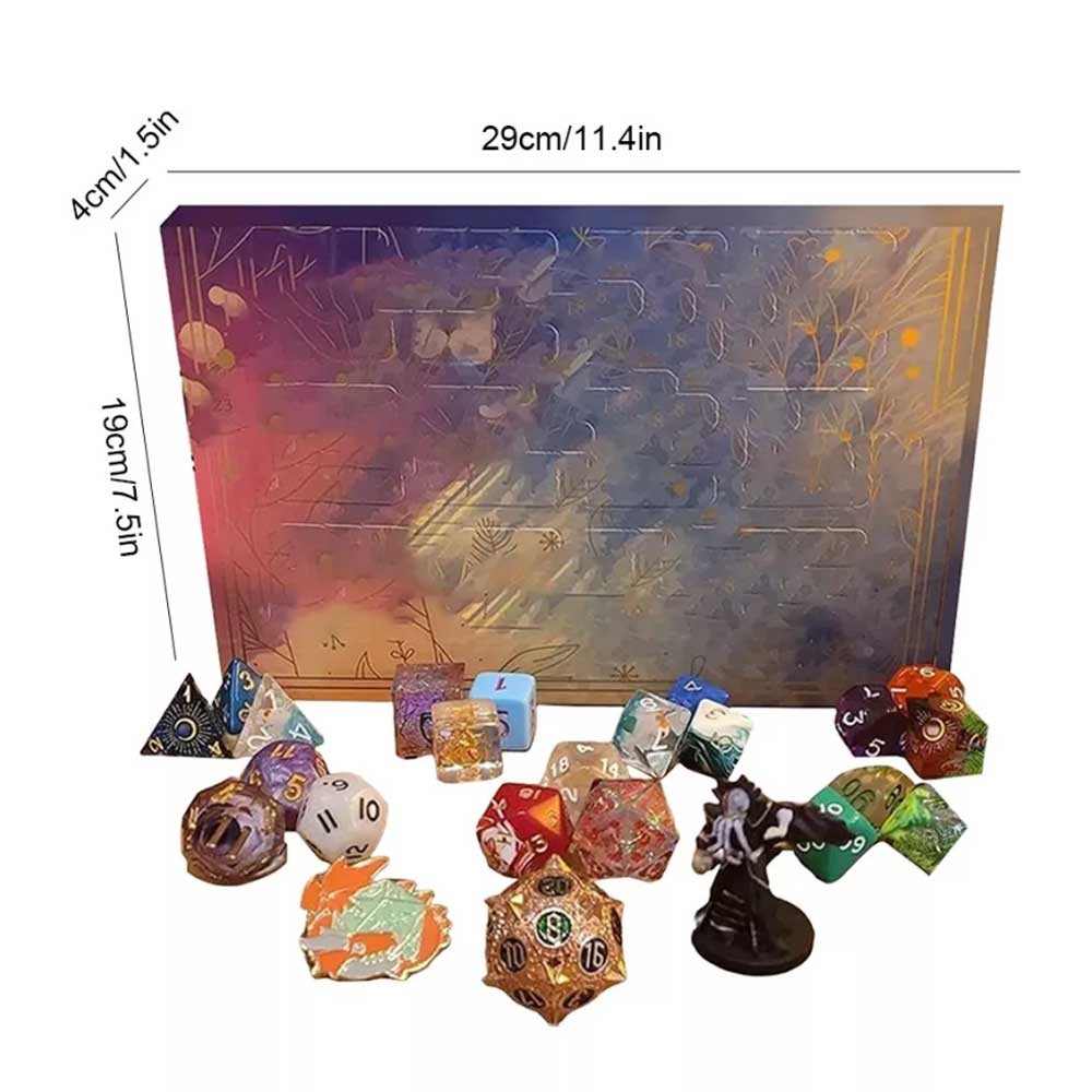24 Days Dice Advent Calendar 2024 Christmas Gifts D&D Dice Advent ...
