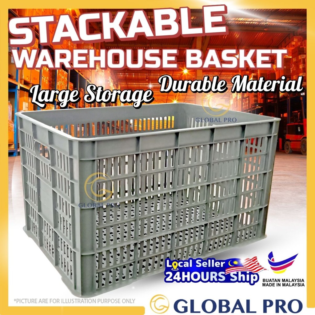 Multipurpose Industrial Stackable Basket Heavy Duty Plastic Factory ...