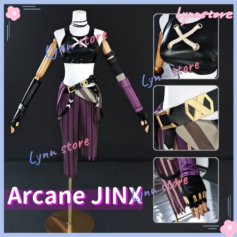 League of Legends x Arcane Season 2 Cosplay Outfit Arcane JINX Cosplay ...
