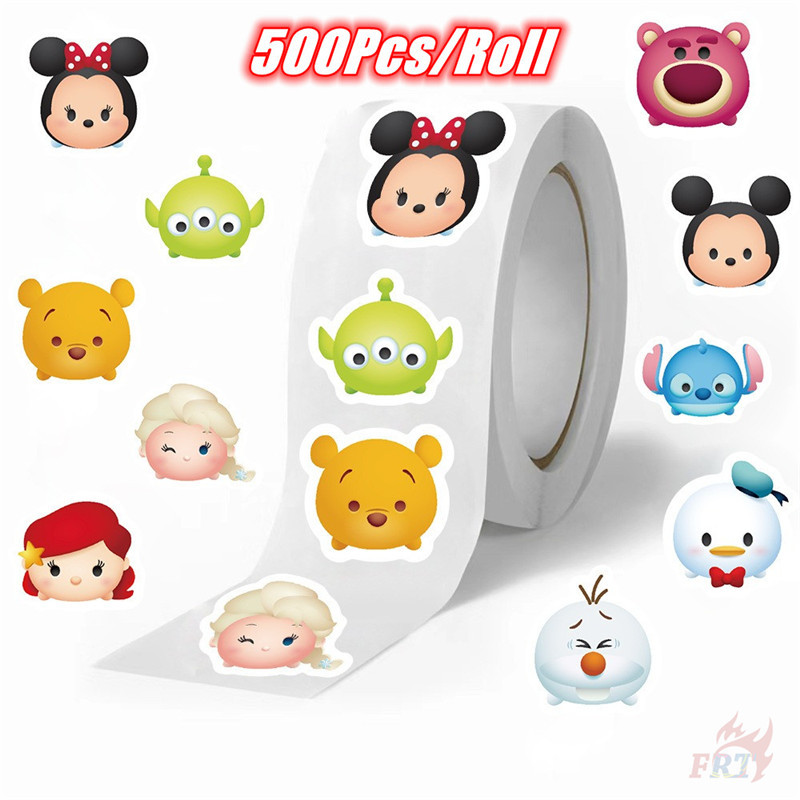 500Pcs/Roll Tsum Tsum - Q Mickey / Winnie / Alien / Stitch / Elsa ...