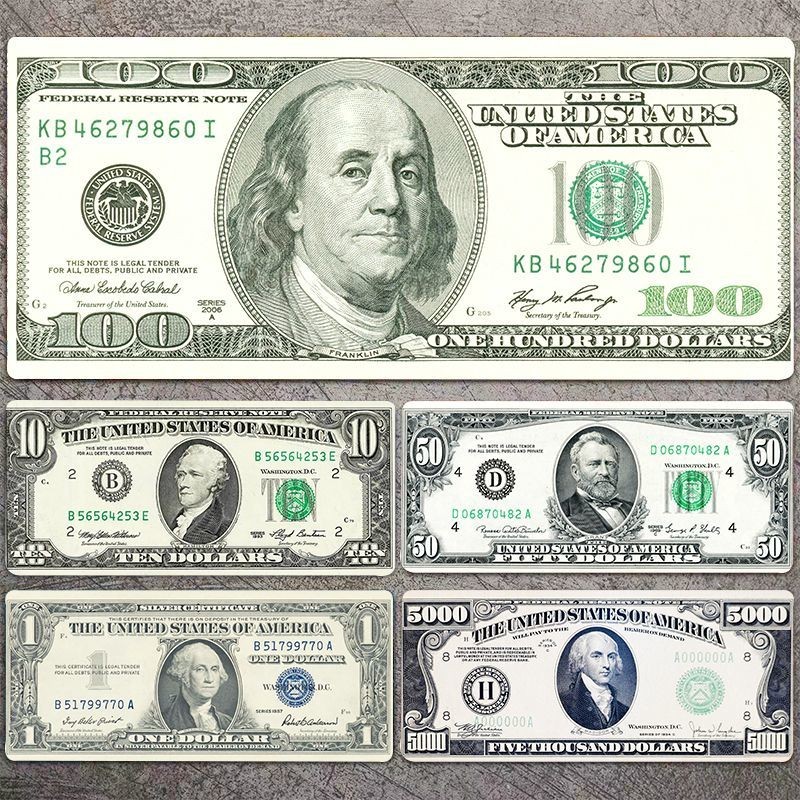 Creative Currency Dollar Mouse Pad Banknote Oversized Seaming Dollar ...