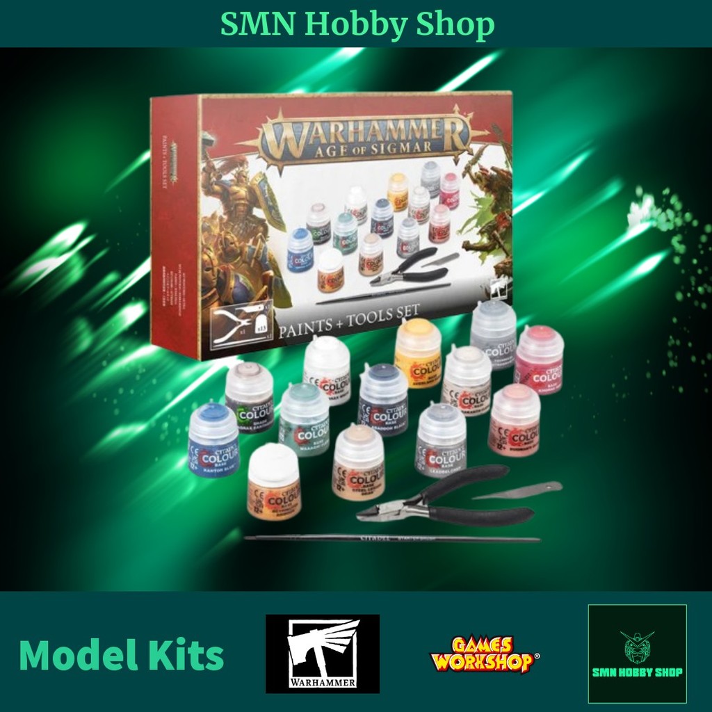 Miniatures Paints + Tools Set Board Games Toys Plastic Model Kit ...