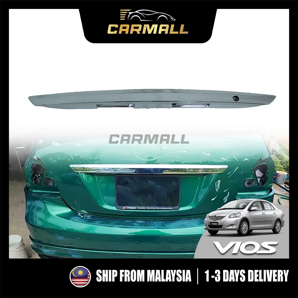 Toyota Vios (2nd Gen) Rear Chrome Bar - Replace Type Rear Trunk Molding ...