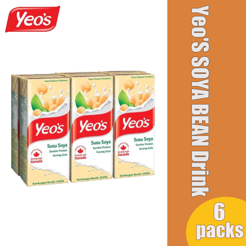 Yeo'S SOYA BEAN Drink 6 X 250Ml | Shopee Malaysia