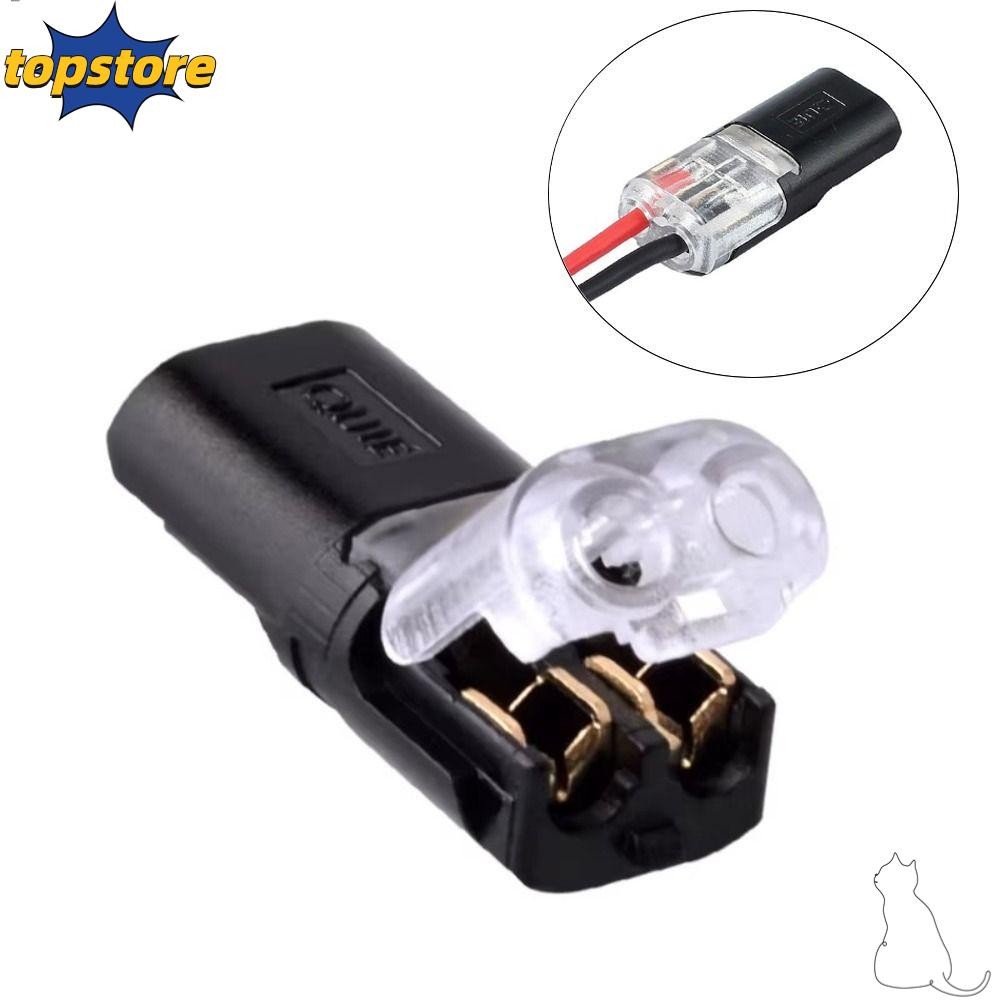 TOPSTORE Fast Plug Wire Connector, With Locking Buckle 2Pin Quick ...