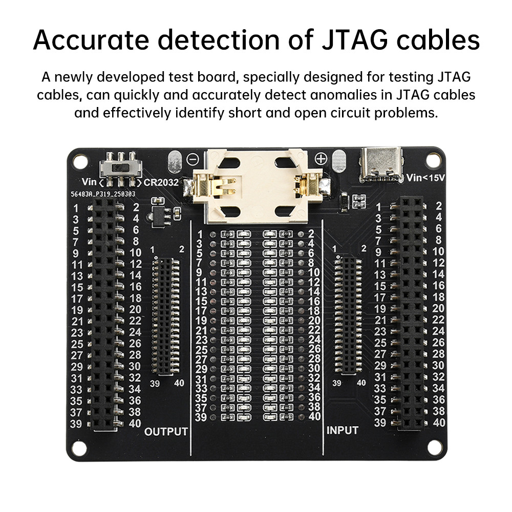 Pcbfun JTAG Cable Tester with LED Indicators for ARM/FPGA/Embedded ...