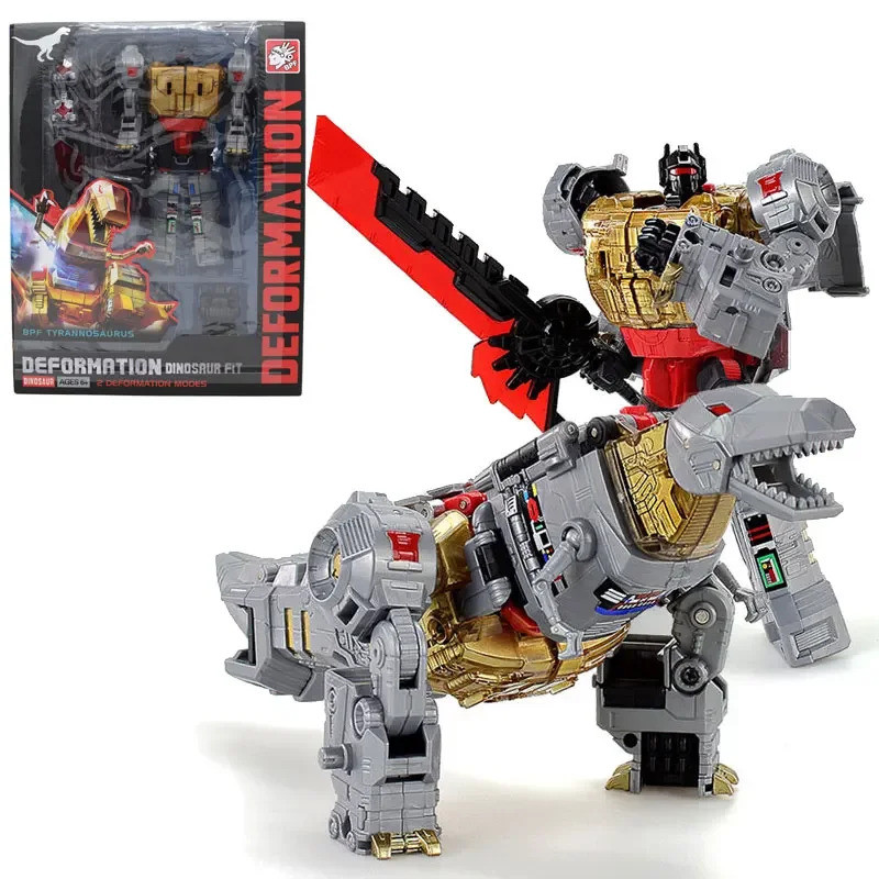 BPF 05 Grimlock Transformation Dinoking Volcanicus Tyrannosaurus Rex Tyrone Cable Dinobots 5IN1 ...