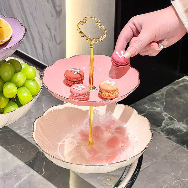 dessert table display set desert tray Pinggan buah pelbagai lapisan ...