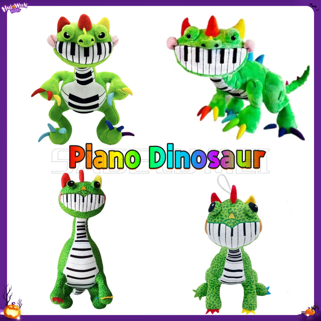 Pianosaurus Plush Doll Nightmare Critters Green Dinosaur Stuffed Anime ...