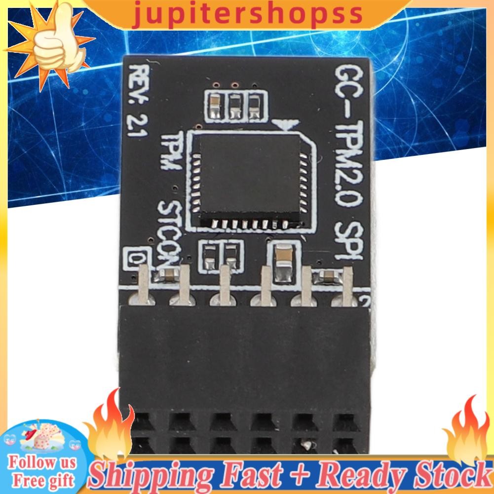 Jupitershopss TPM 2.0 Encryption Security Module 2 X 6P Remote Card for ...