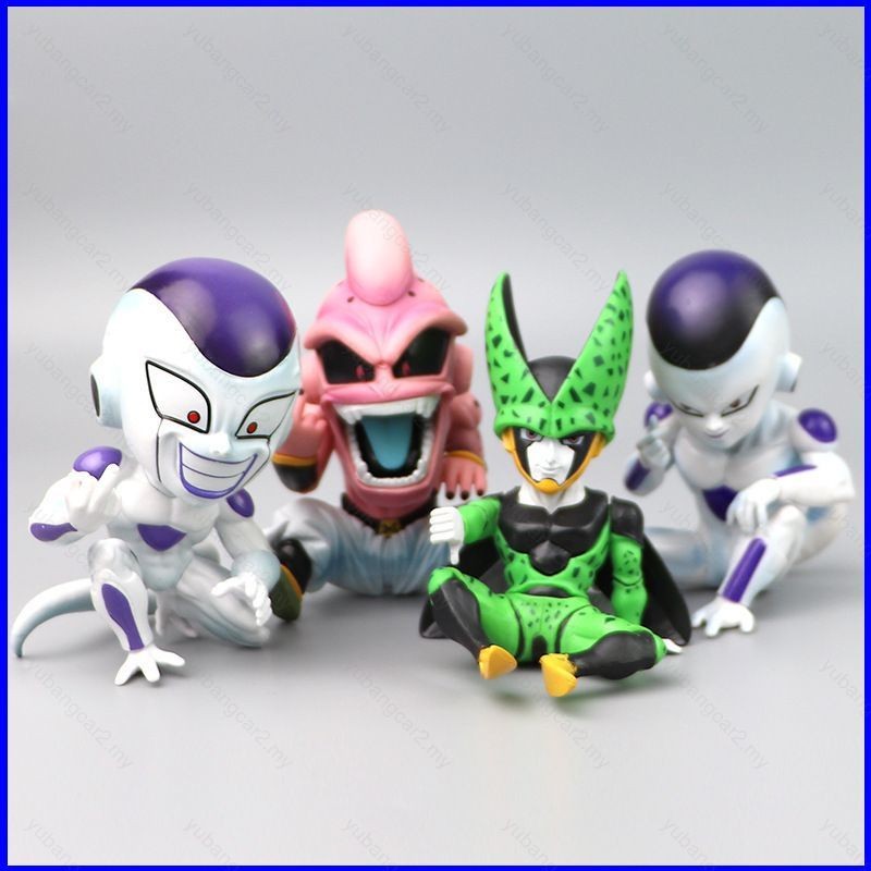 YU2 Dragon Ball Action Figure Vertical middle finger Majin Buu Than heart Frieza Cell Model ...