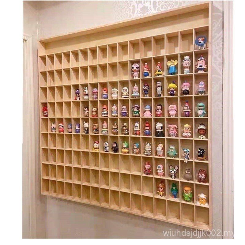 Popmart Storage Cabinet popmart Wooden Multi-Grid Storage Box Figure ...