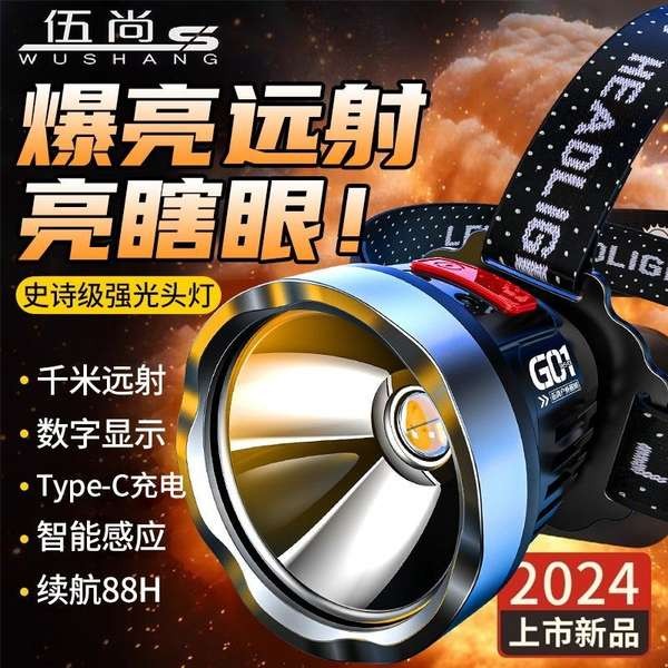 lampu raya lampu suluh kepala lampu suluh Lampu depan LED, cahaya kuat dan rasuk panjang, kalis ...