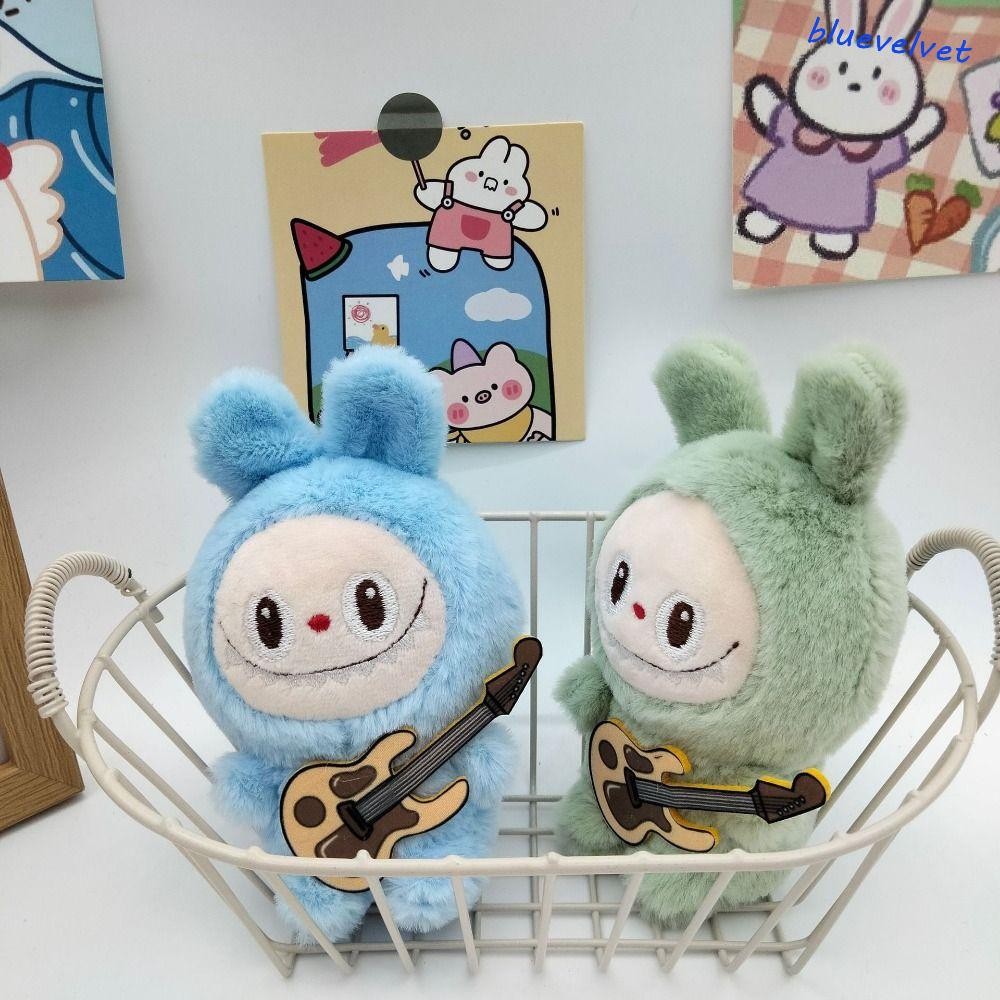 BLUEVELVET Guitar Labubu Plush Doll, The Powerpuff Girls Anti-lost ...