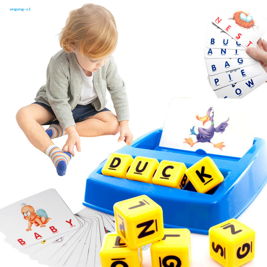 ongong Toddlers Alphabet Matching Game Preschoolers Early Learning Toy ...