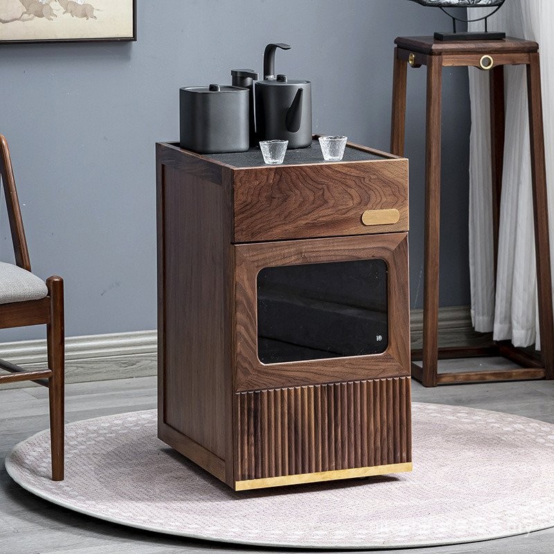 North American Black Walnut Tea Cabinet Solid Wood Removable Wood Small ...