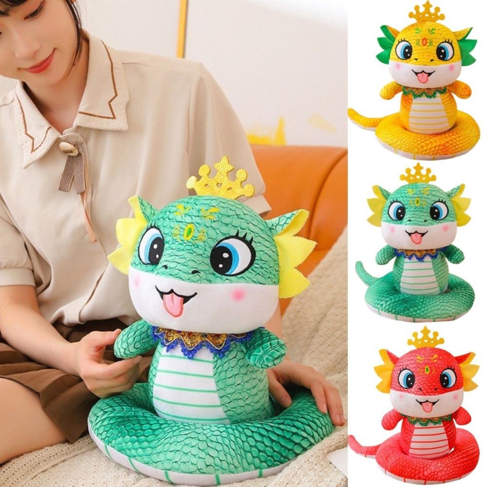 Big Eyes Snake Year Plush Toy The God of Wealth Good Luck Wealth Snake ...