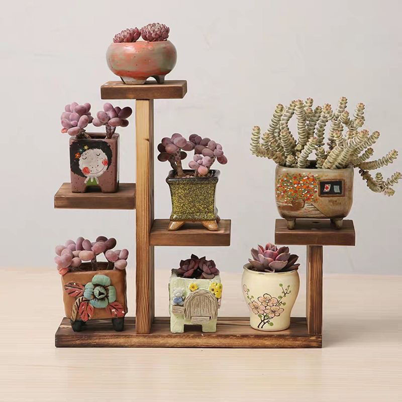FREE Shipping WindSing Wood Desktop Plant Stand Indoor Small Windowsill ...