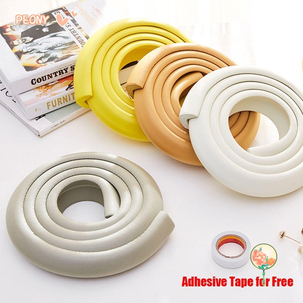 PEONY-HOME 2M Table Guard Strip Soft Kids Security Soft Foam Sponge ...