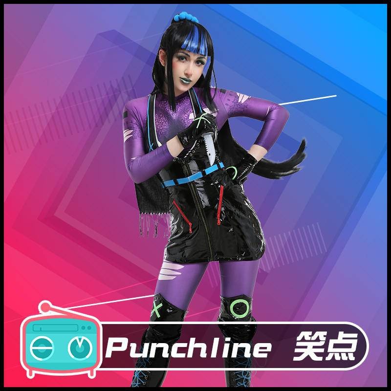 Punchline comic series cos clown partner villain cosplay costume Kayer ...