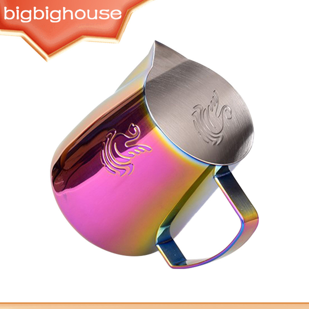 Coffee Frothing Pitcher 304 Stainless Cream Jug Drink Art Milk Pitcher ...