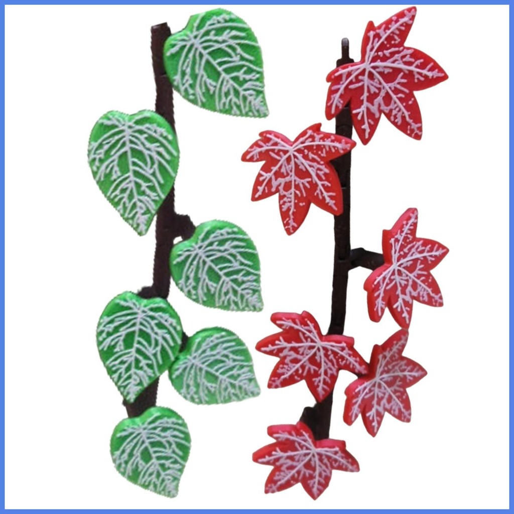 Plant Magnets For Fridge Cute Fake Maple Leaves Fridge Sticker Funny ...