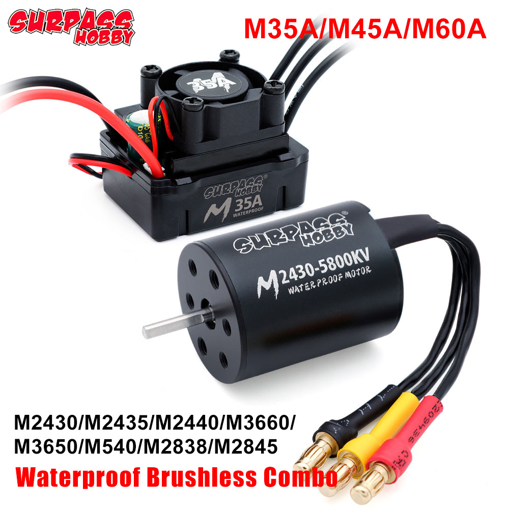 SURPASS HOBBY RC Brushless Motor M2430/2435/2440/2838/2845/540/3650 ...