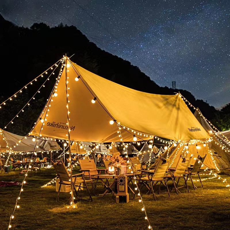 Lampu LED String Bubble Bintang Outdoor Lampu Hiasan Khemah Perkhemahan ...