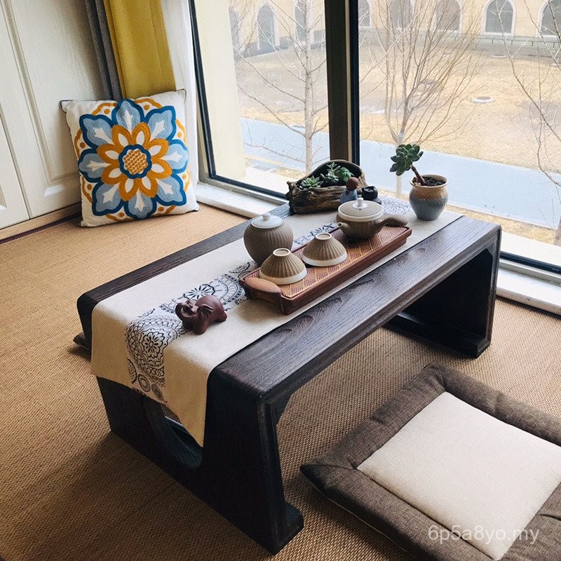 Bay Window Small Table Solid Wood Tatami Coffee Table Bay Window Coffee ...