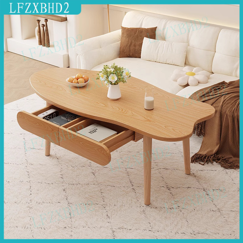 Solid Wood Nordic Coffee Table Living Room Household Small Apartment ...