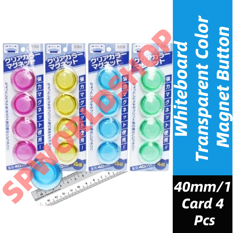 Whiteboard Transparent Color Magnet Button 20m 30mm 40mm Round Magnetic ...
