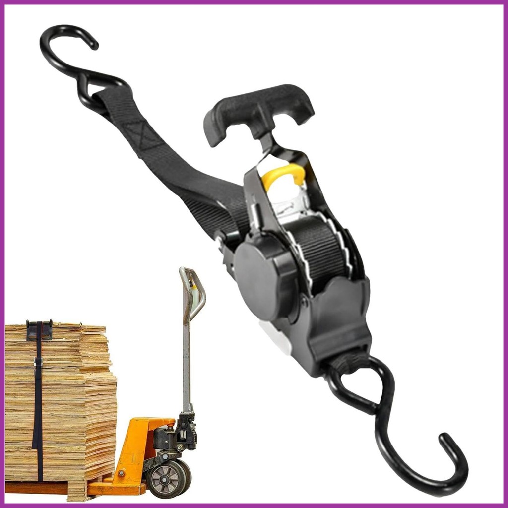 Retractable Ratchet Strap Portable Retractable Boat Trailer Straps Auto ...