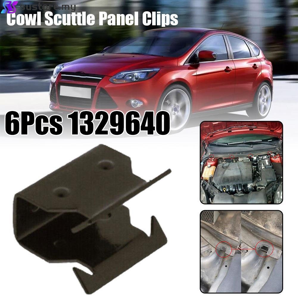 [Super]6X Car Metal Clamps Cowl Scuttle Panel Trim Clips for Ford for ...