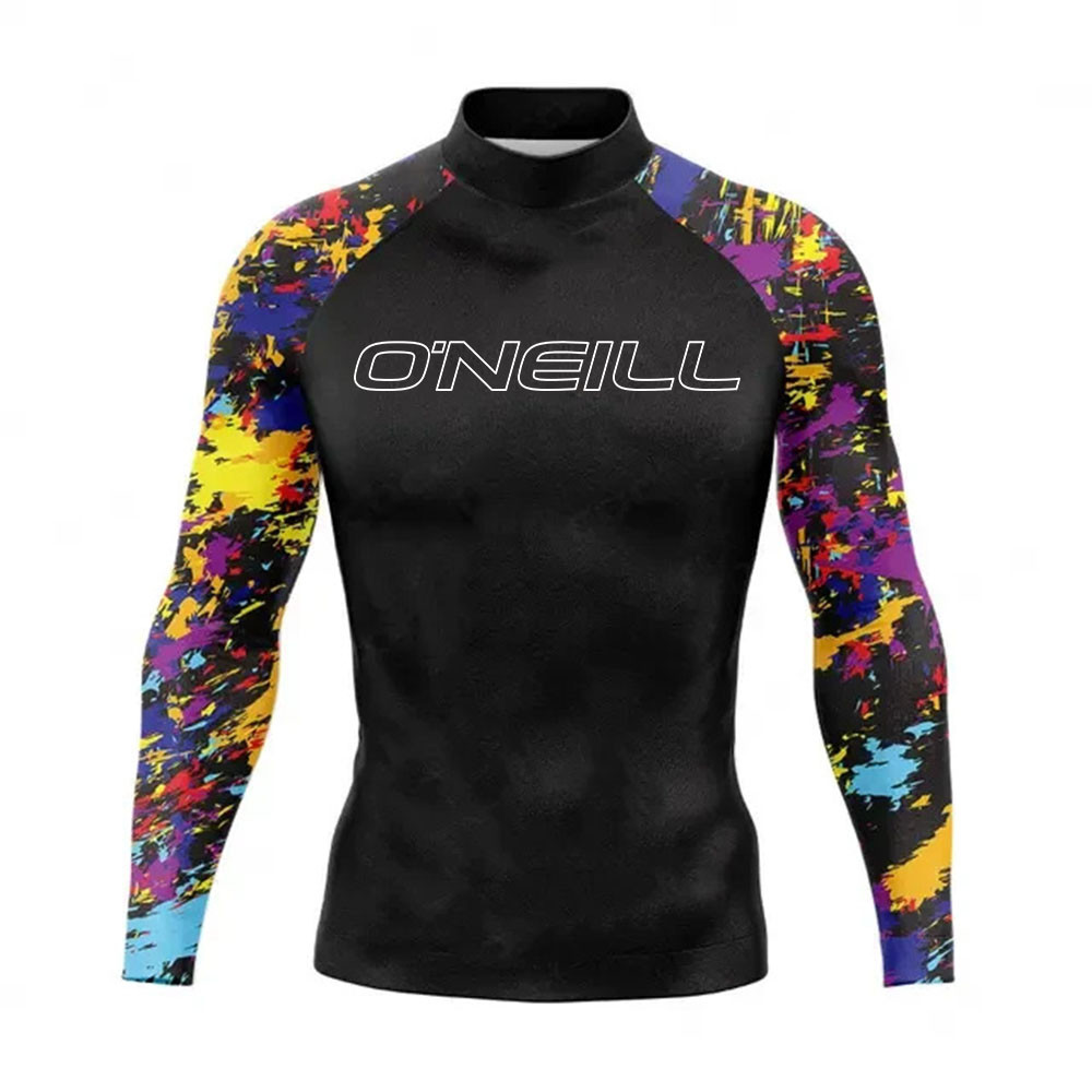 Men's Rash Guard Surfing Diving Swimwear Long Sleeve T-shirts UV ...