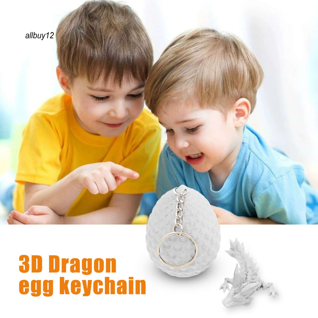AL 3d Printed Dragon Magical Dragon Keychain Colorful Dragon Egg ...