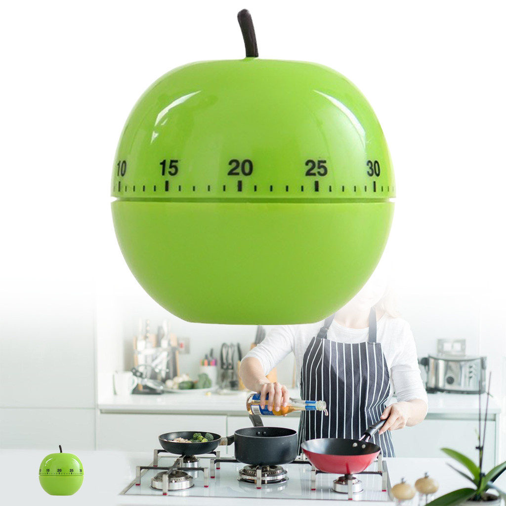 Shape Timer Kitchen Craft Mechanical Wind Up 60 Minutes Timer 360 ...